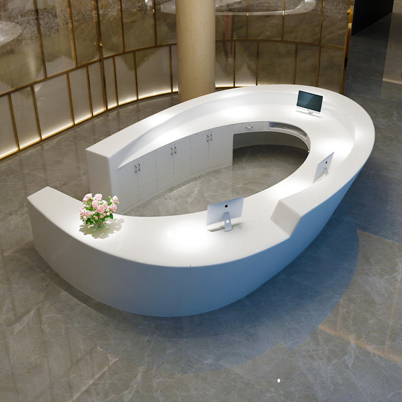 Circular Reception Tables Round Reception Desk Revit Family With Glass